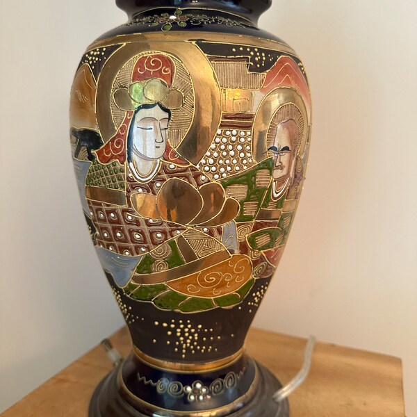 Japanese Satsuma Lamp Vintage - Etsy