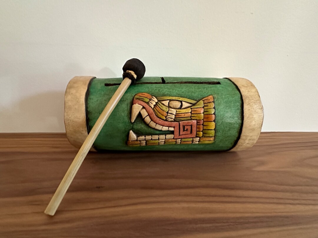 Vintage Costa Rican Bamboo Slit Drum With Jungle Bird Motif - Etsy