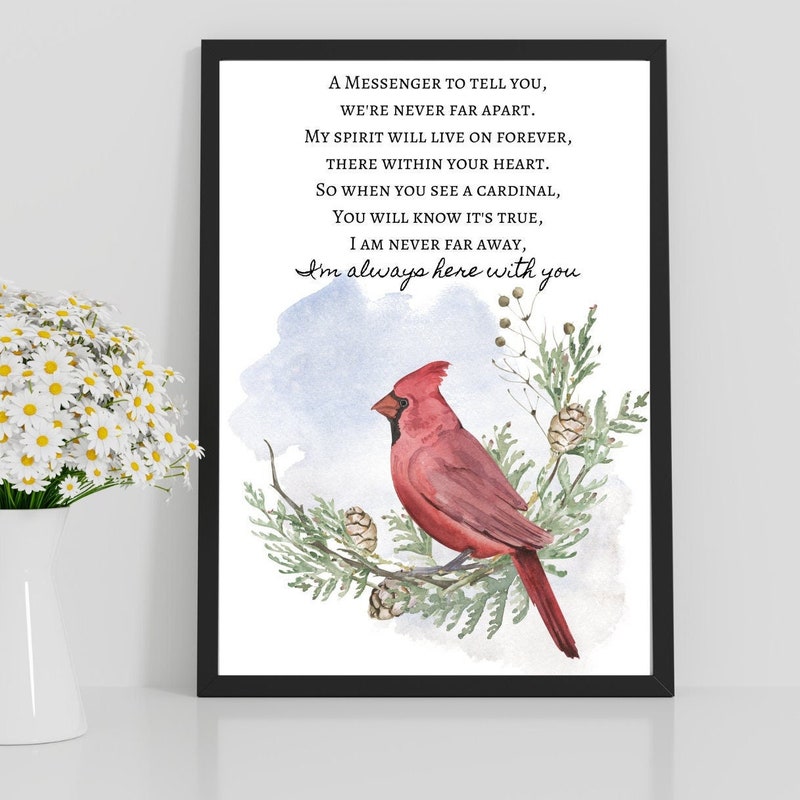 Cardinal Poem - Etsy