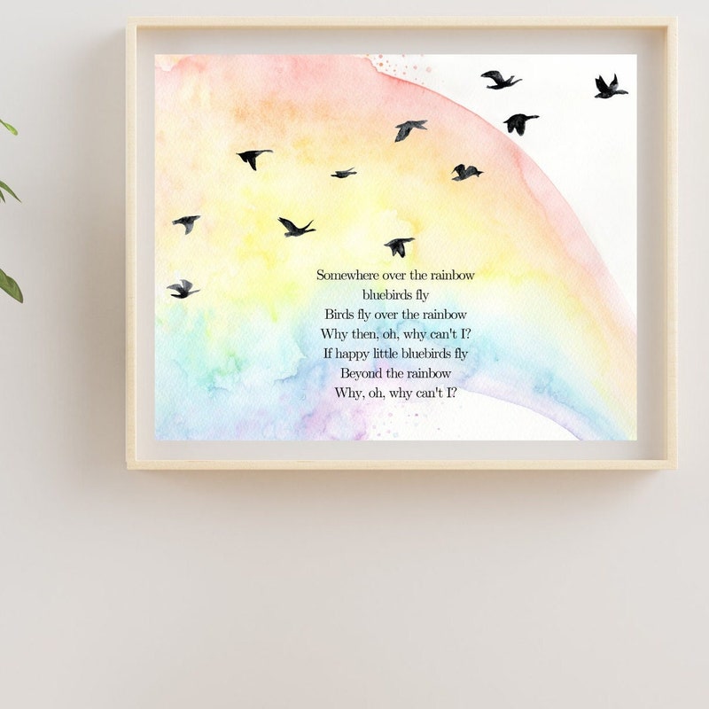 Somewhere Over the Rainbow - Etsy
