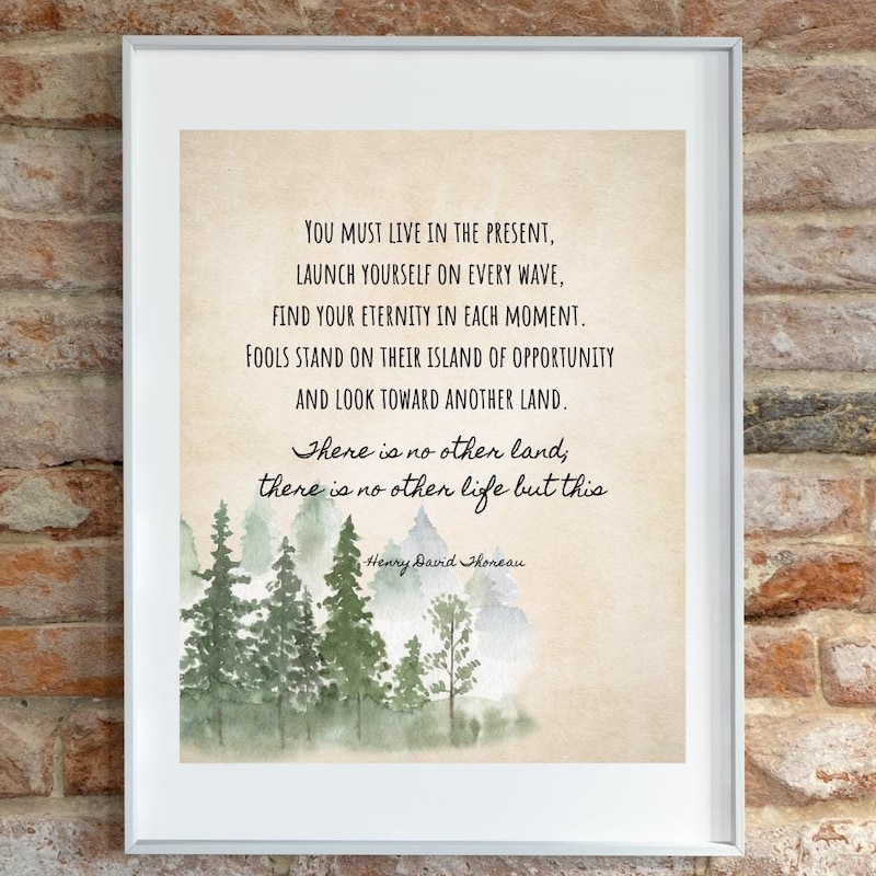 Henry David Thoreau - Etsy