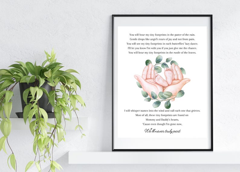 These Are My Footprints, Digital Download Miscarriage Gift, Baby Loss ...