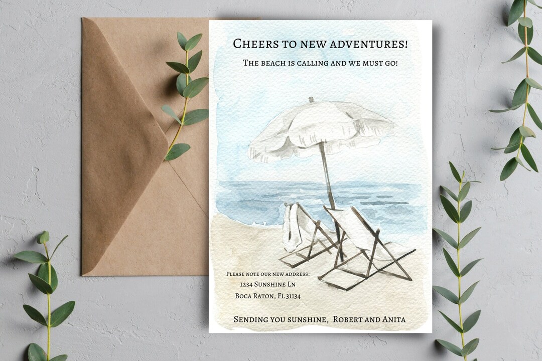 Moving Announcement, New Home Postcard, New Address, We've Moved ...