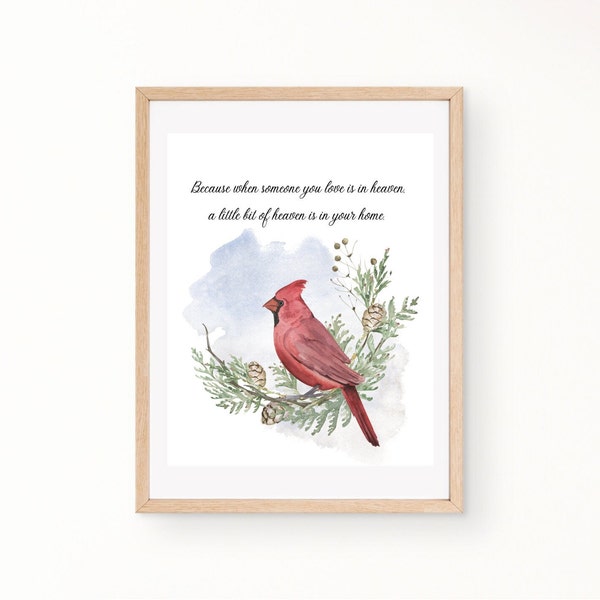 Cardinal Poem - Etsy