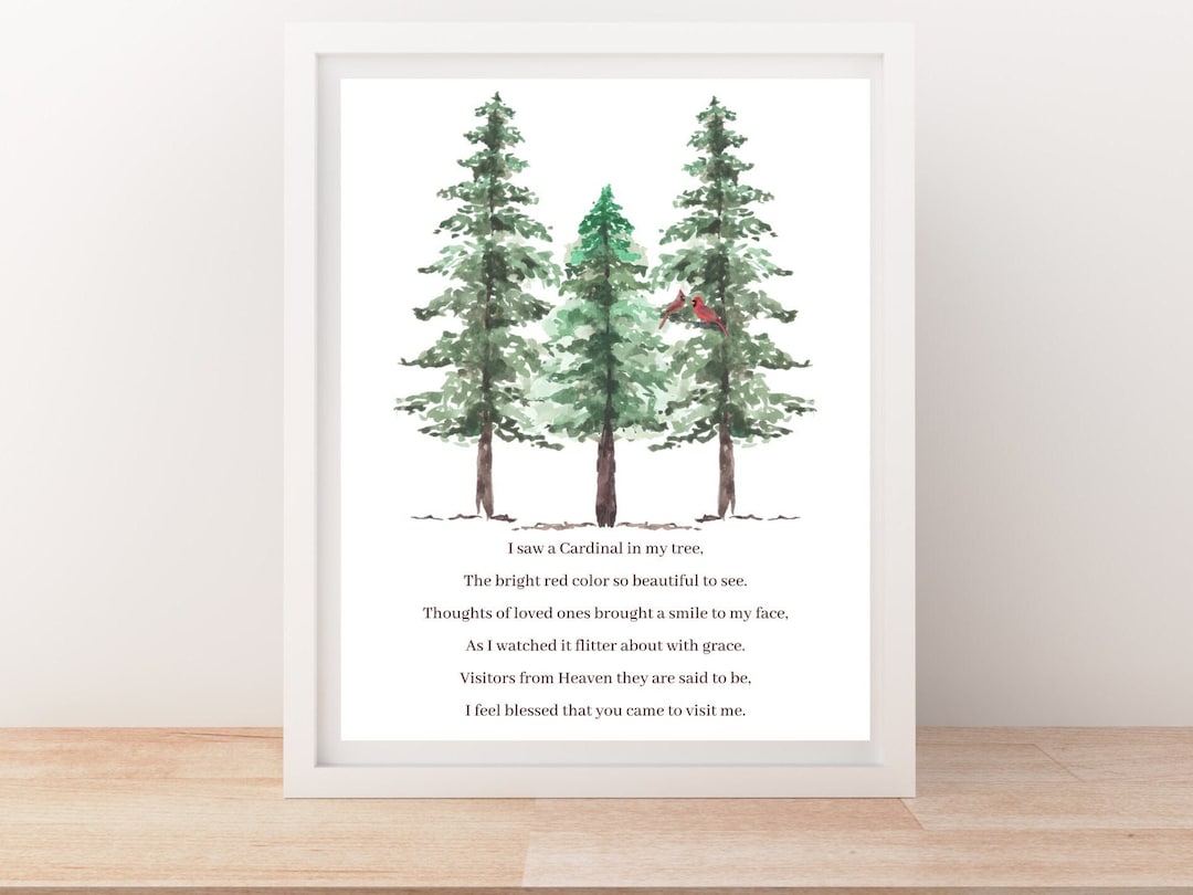 Digital Print, 8X10 Cardinal Quote, Cardinal Saying, Visitor From ...