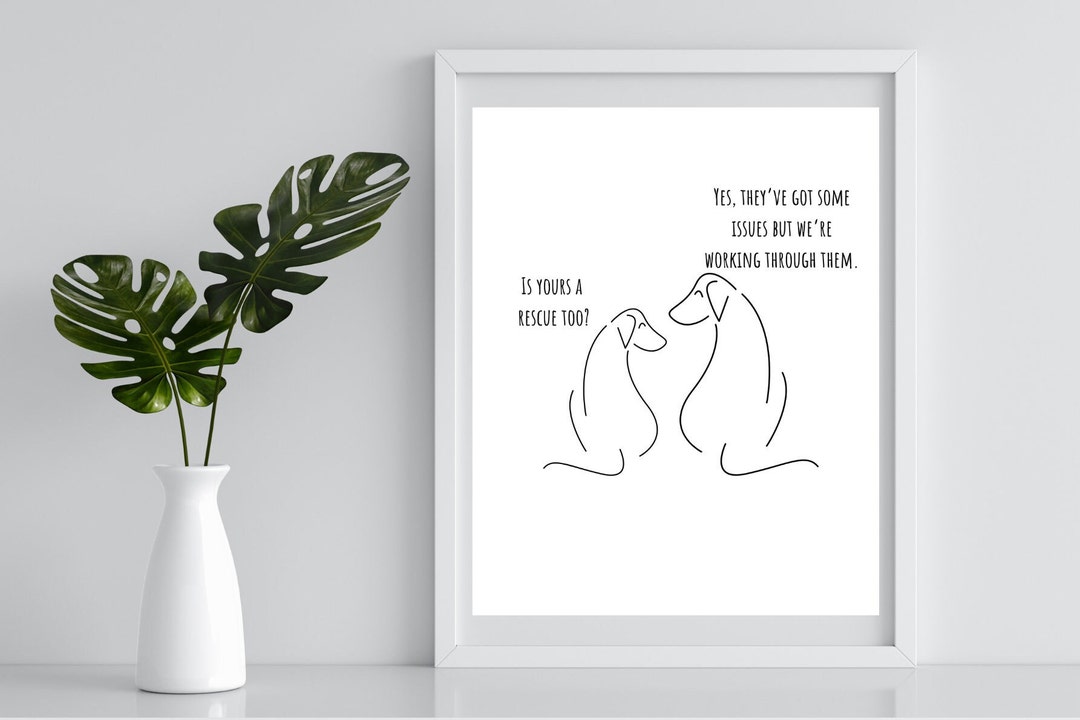 Rescue Dog Digital Print 8X10 - Etsy