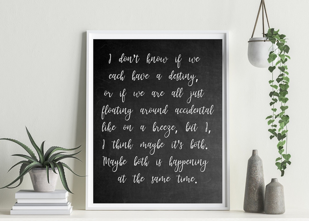 Forrest Gump Quote Print Poster, Quote About Life, Inspirational Quotes ...