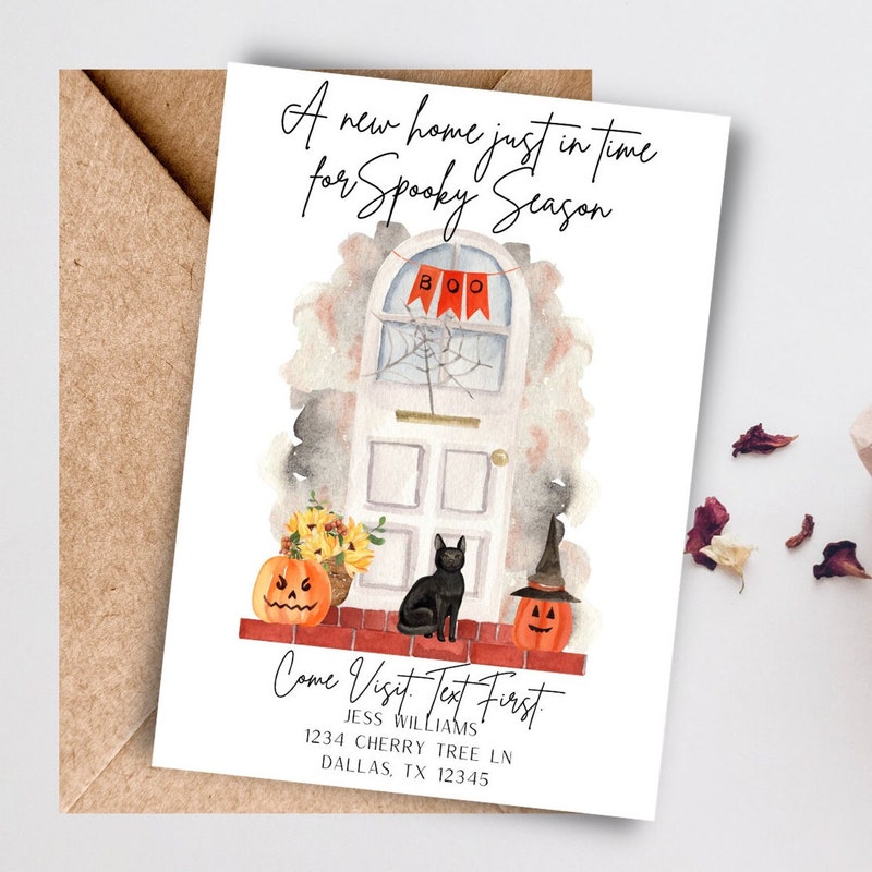 Cat Moving Card - Etsy