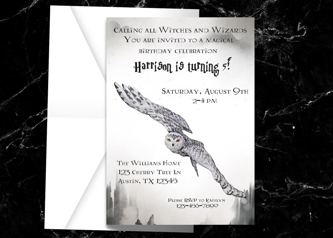 Wizard Invitation, Wizard Birthday Invite, Wizard Party, Magical Spell ...