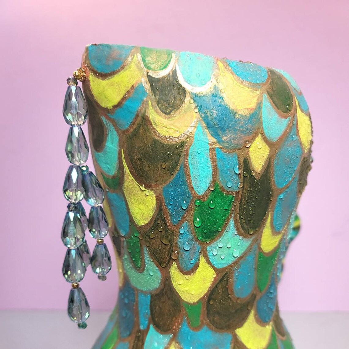 Blue and Green Paper Mache Pitcher: sea Monster - Etsy