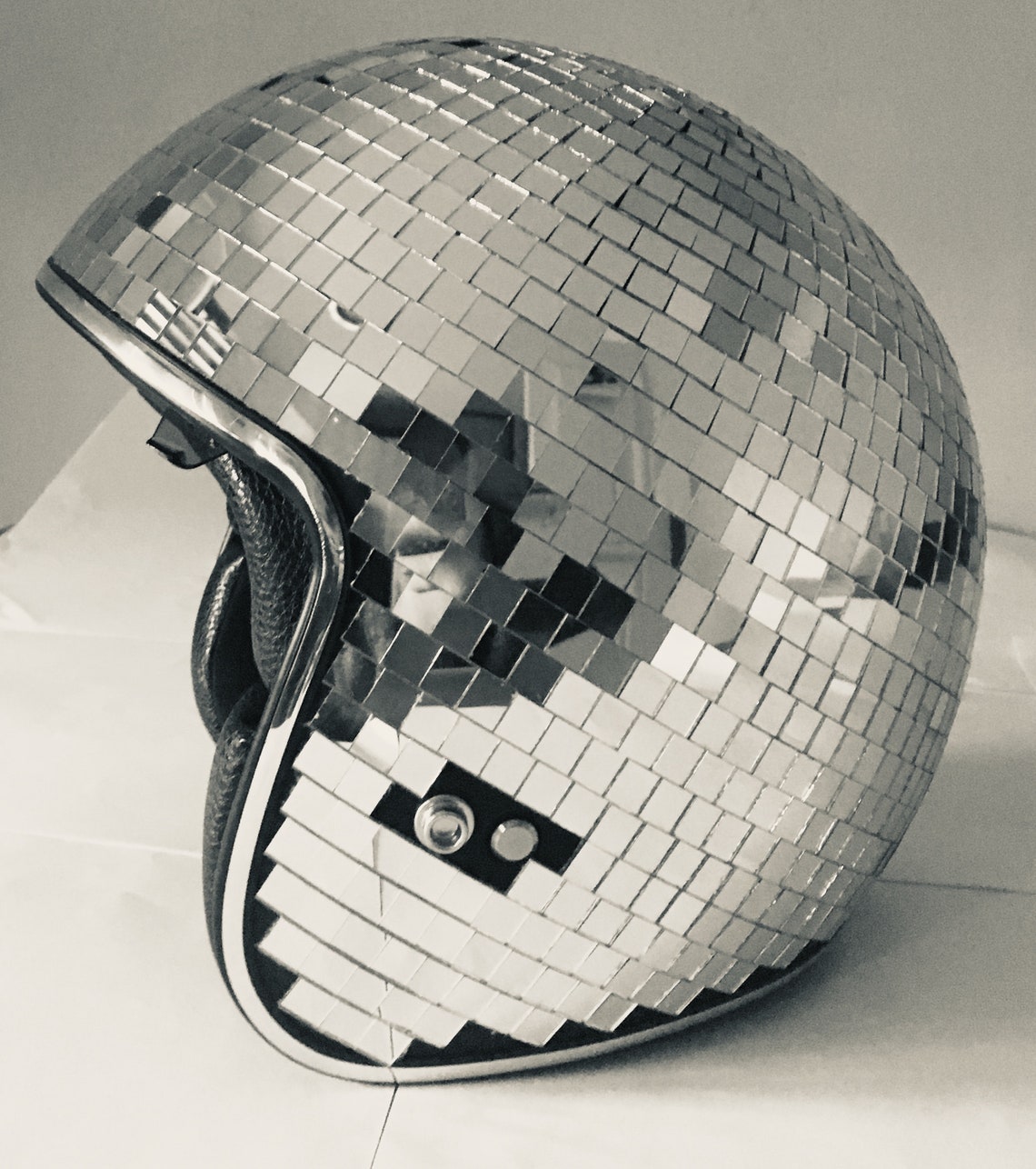 Original Seller. Mirror Ball Disco Helmet With Retractable | Etsy