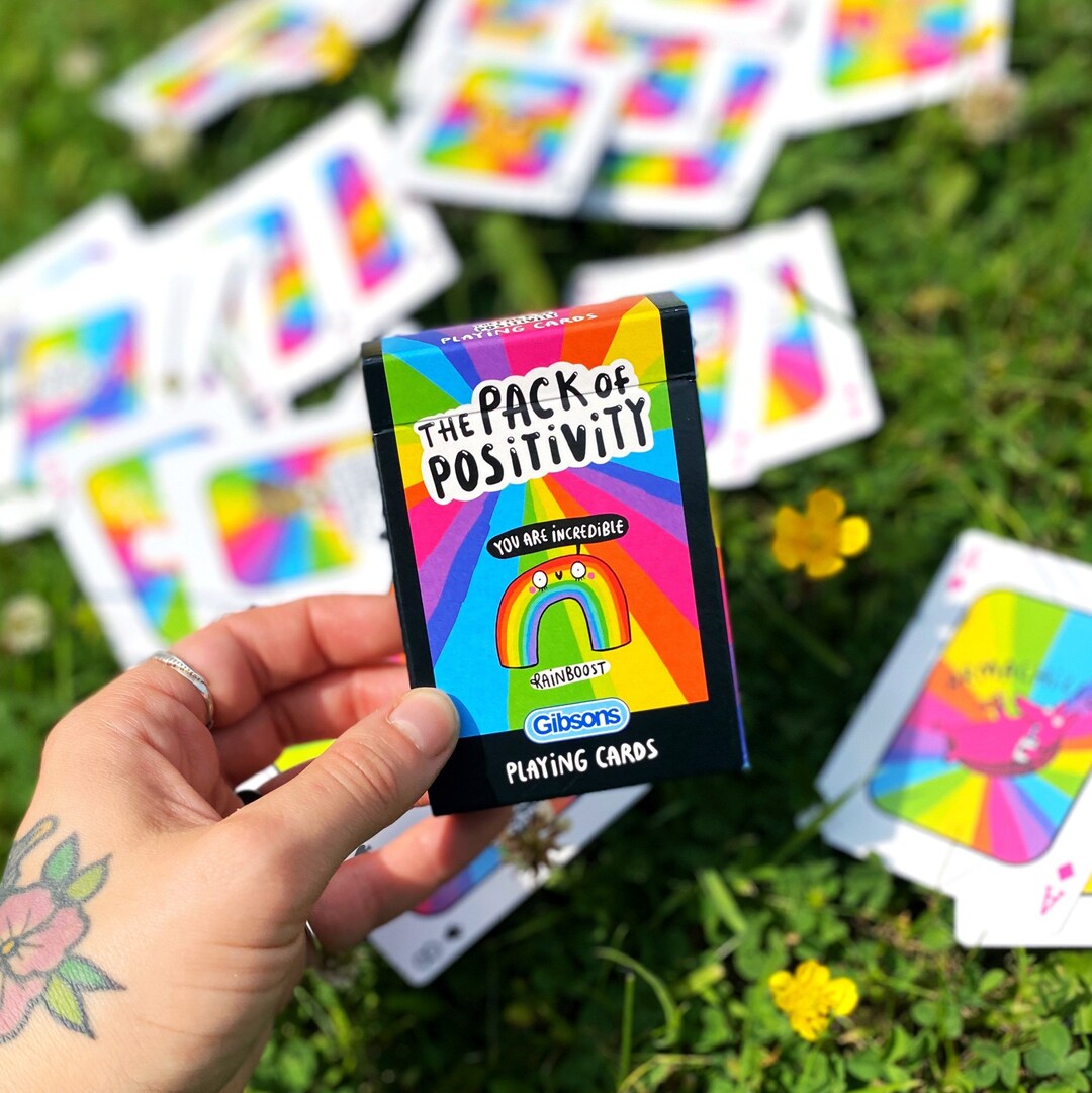 The Pack of Positivity Playing Cards Illustrator Katie Abey - Etsy UK