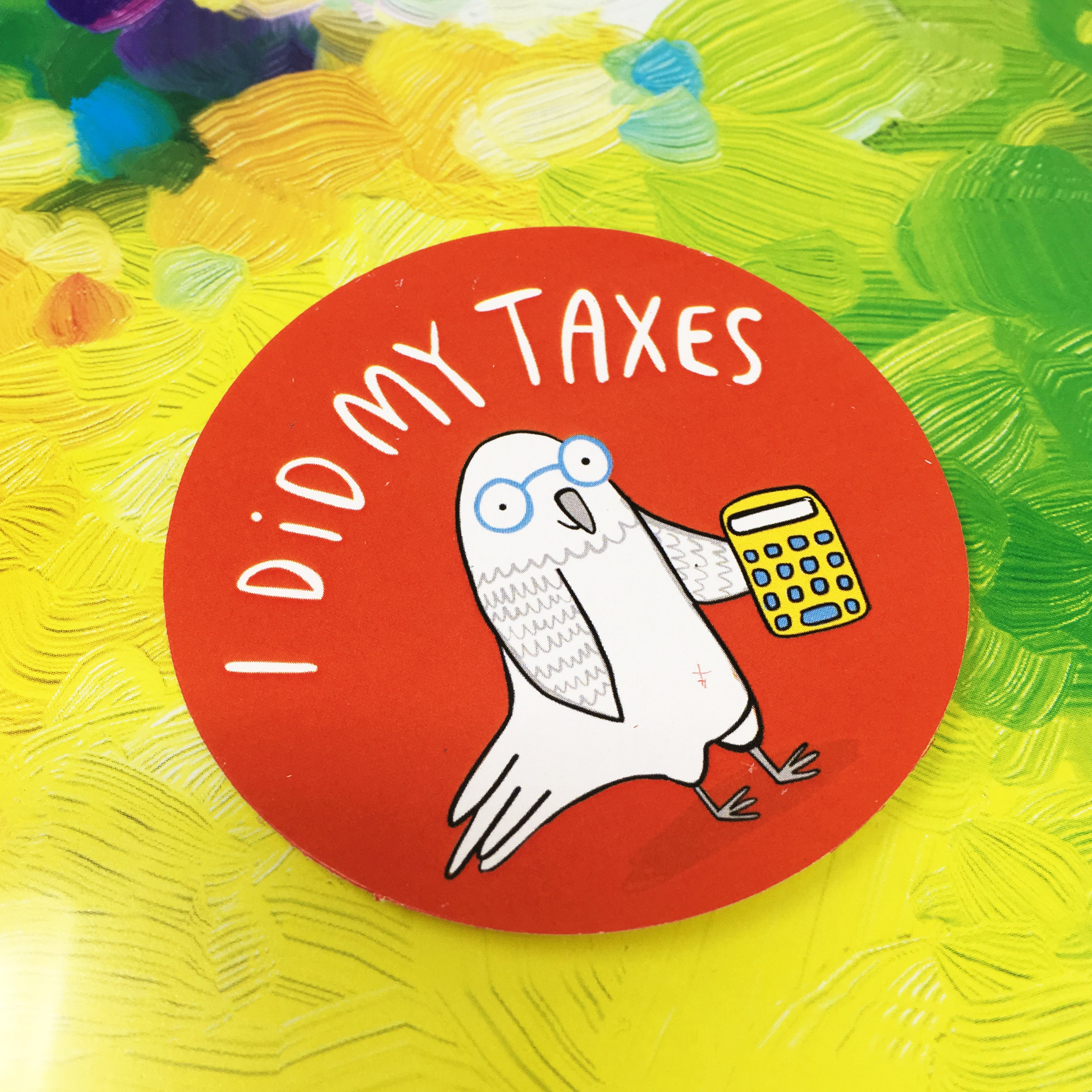 I Did My Taxes Adulting Sticker Funny sticker Self | Etsy
