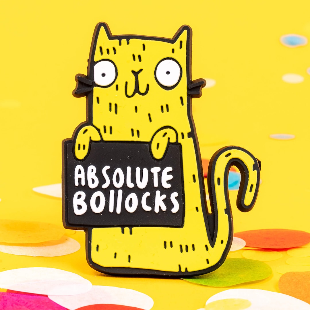Absolute Bollocks Fridge Magnet - Sweary Rainbow Cats - Offensive Gift ...