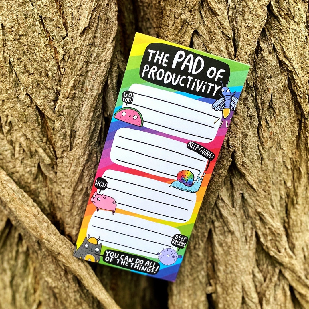The Pad of Productivity to Do List Rainbow Pad - Etsy Canada