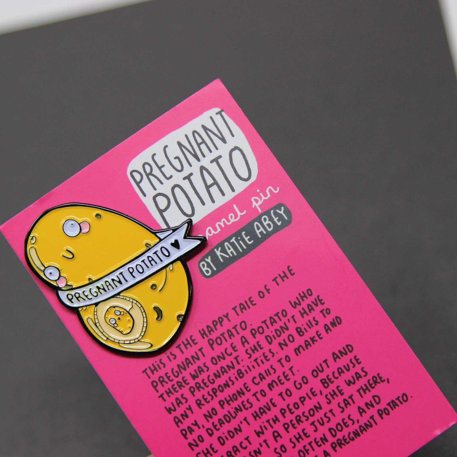 Pregnant Potato Soft Enamel Pin Pregnancy Pin Katie Abey - Etsy