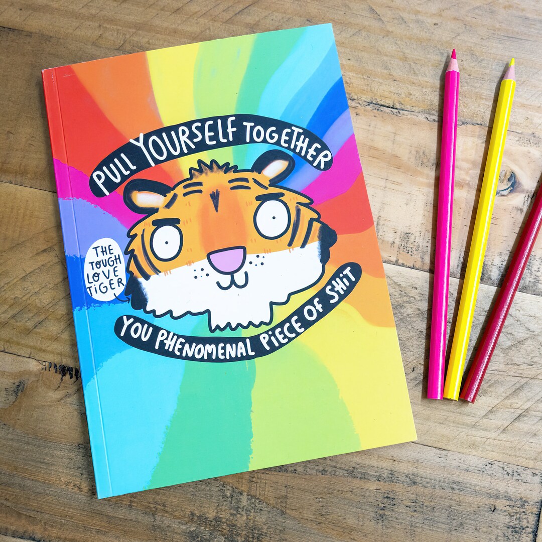 SALE the Tough Love Tiger Notebook of Necessity Notebook Katie Abey - Etsy