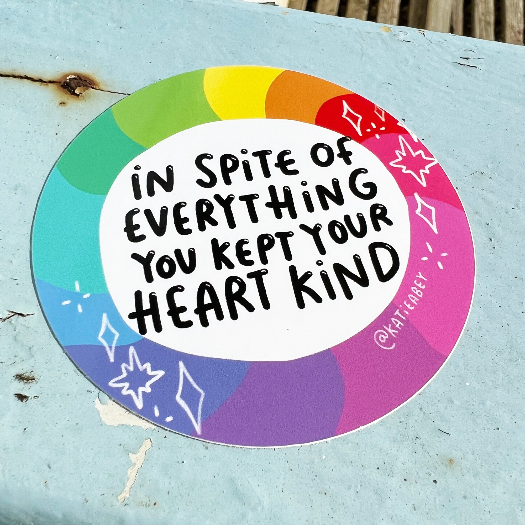 Kind Heart - Vinyl Sticker - Etsy