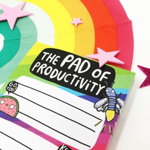 The Pad of Productivity to Do List Rainbow Pad - Etsy