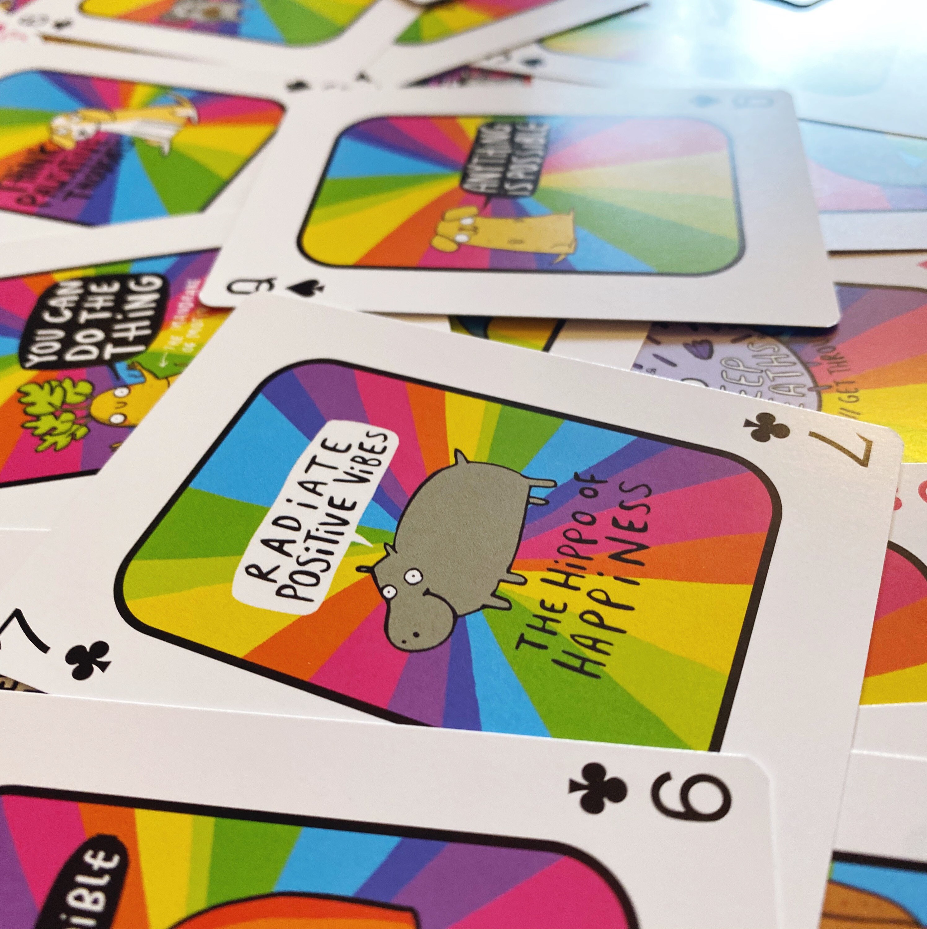 The Pack of Positivity Playing Cards Illustrator Katie Abey | Etsy