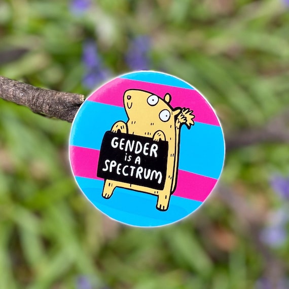 The Gender Fluid Gerbil VINYL Sticker 8cm Circle Sticker | Etsy