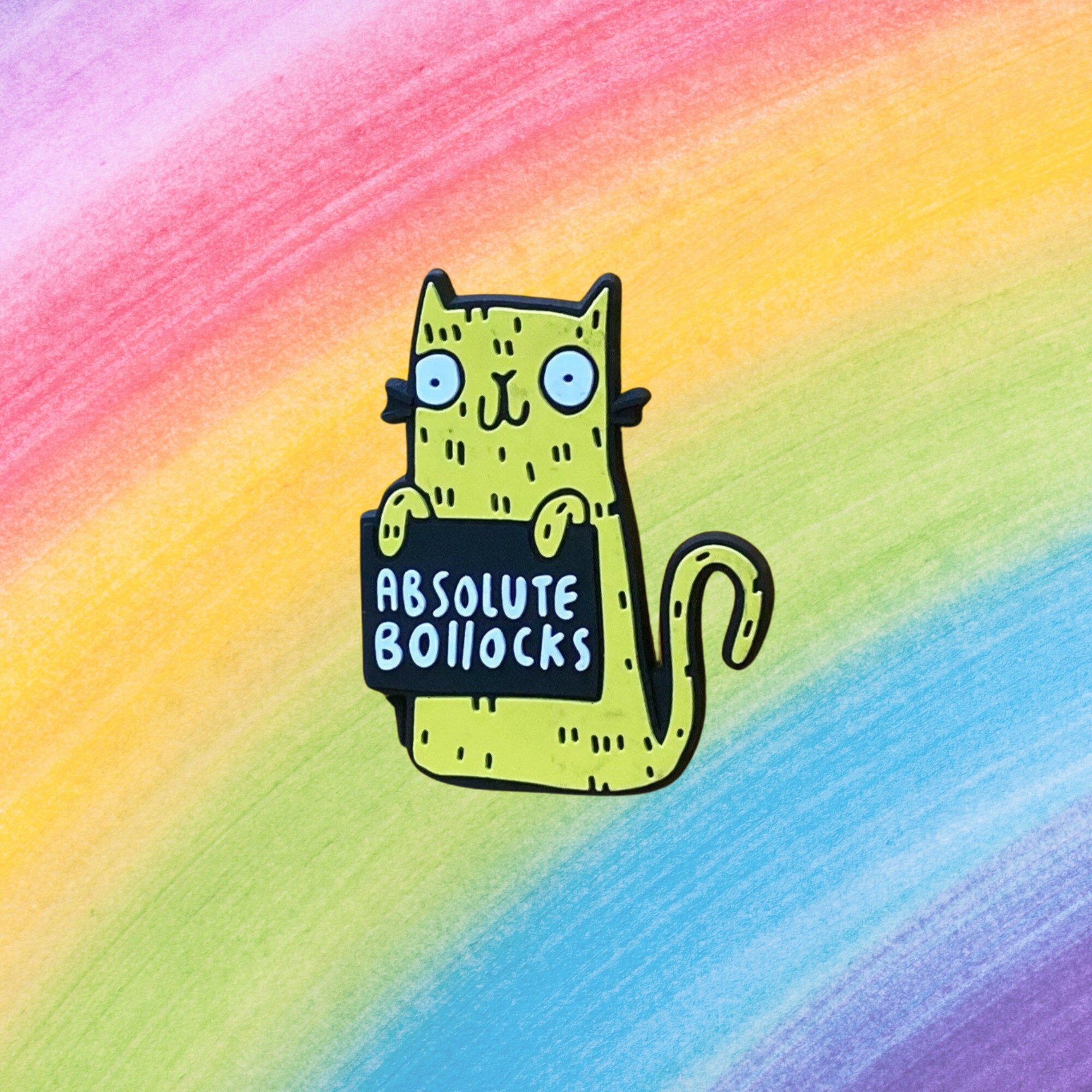 Absolute Bollocks Fridge Magnet Sweary Rainbow Cats - Etsy UK