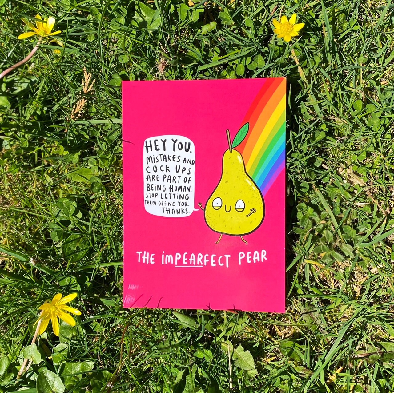 The Impearfect Pear Motivational Postcard Katie Abey - Etsy UK