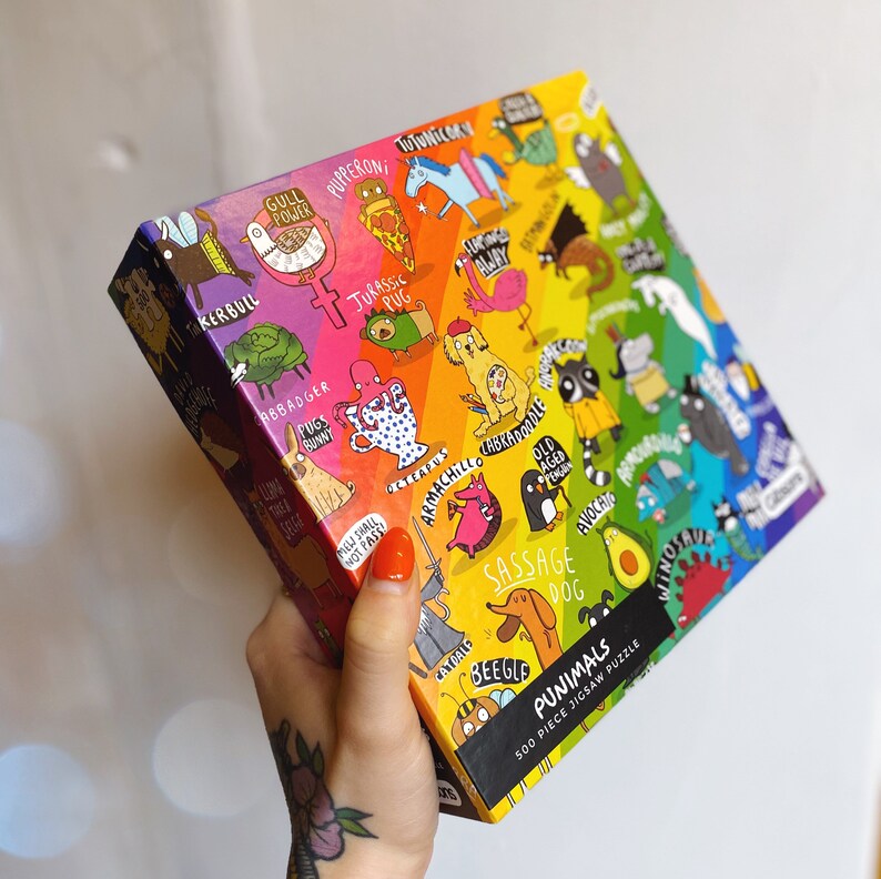 Punimals Animal Jigsaw Rainbow Jigsaw Pun Jigsaw Funny - Etsy UK