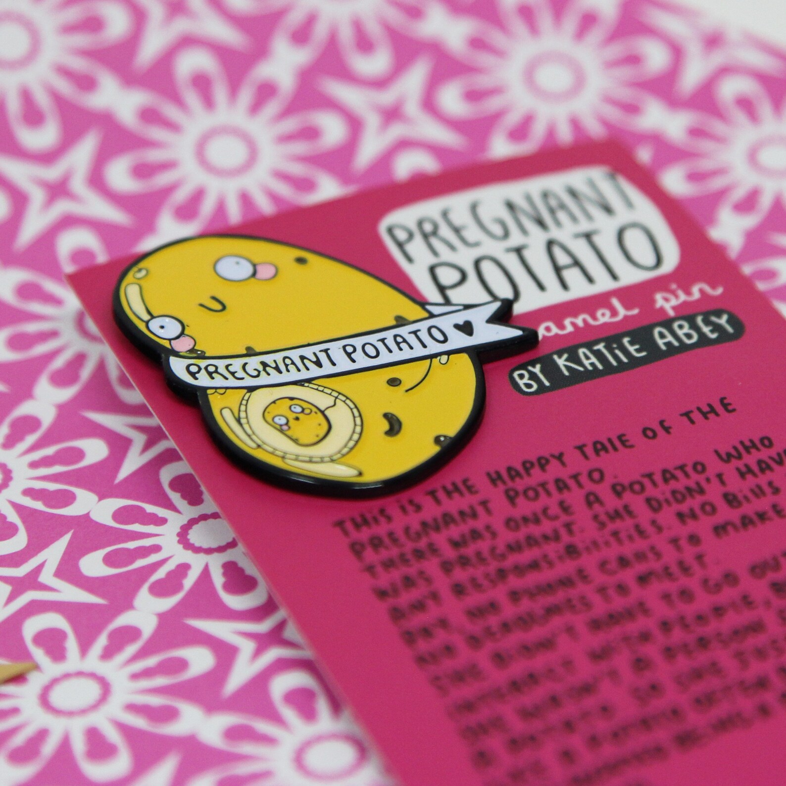 Pregnant Potato Soft Enamel Pin Pregnancy Pin Katie Abey - Etsy