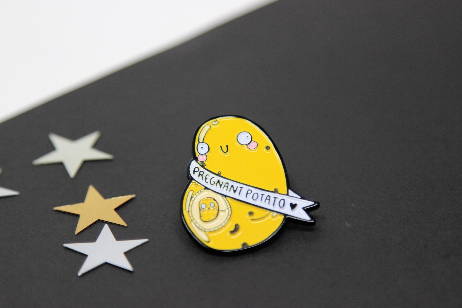 Pregnant Potato Soft Enamel Pin Pregnancy Pin Katie Abey | Etsy