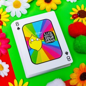 The Pack of Positivity Playing Cards Illustrator Katie Abey - Etsy UK