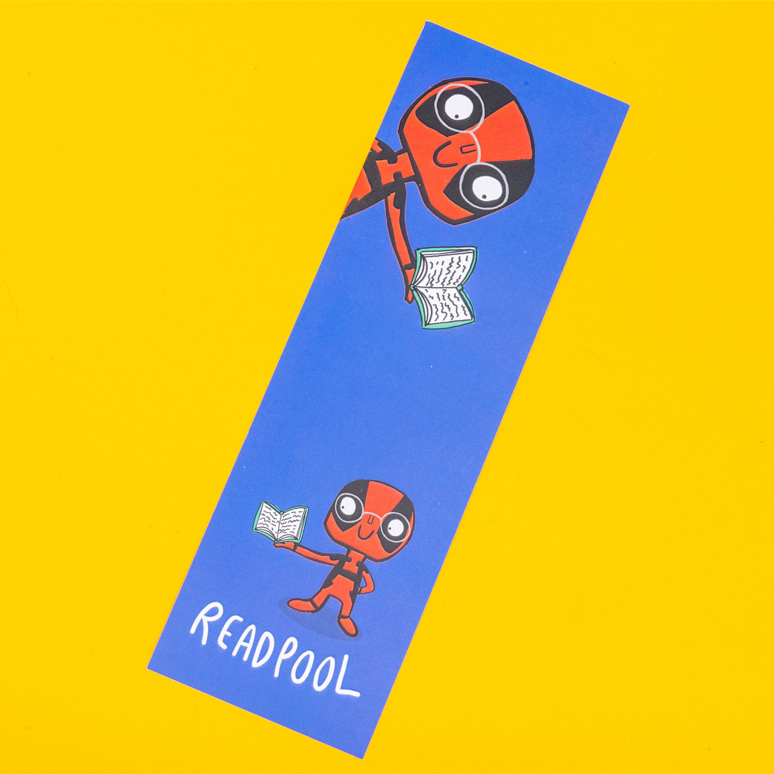 Deadpool Bookmark - Bookworm - Pun Bookmark - Katie Abey - Etsy UK