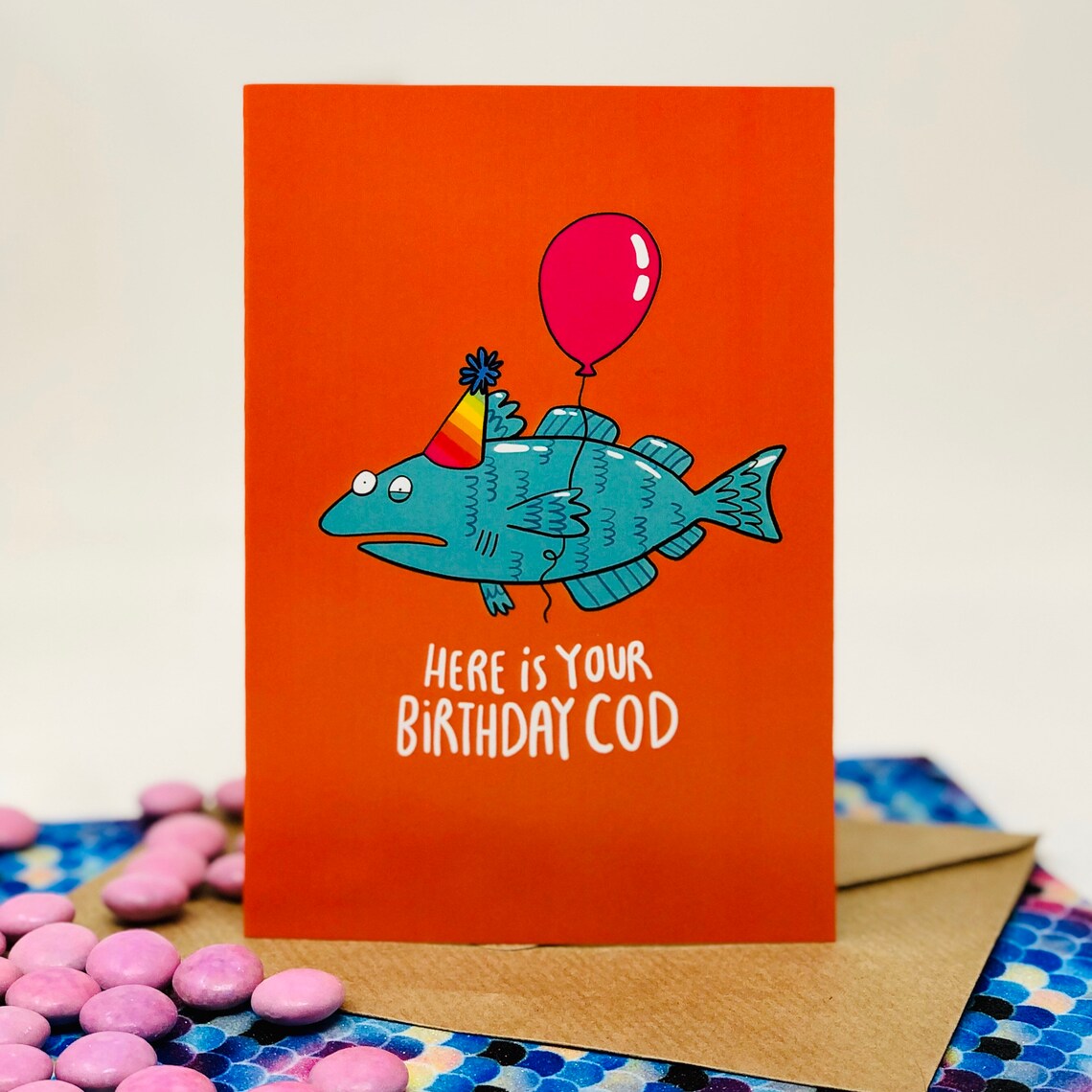 The Birthday Cod A6 Greeting Card Greeting Card Animal - Etsy