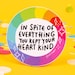 Kind Heart - Vinyl Sticker - Etsy