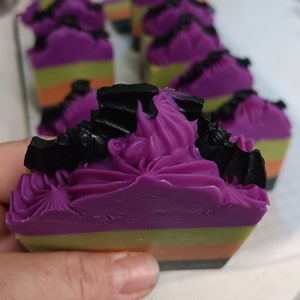 Tricks or Treats Handmade Cold Process Soap Halloween Bats Vegan Bath ...