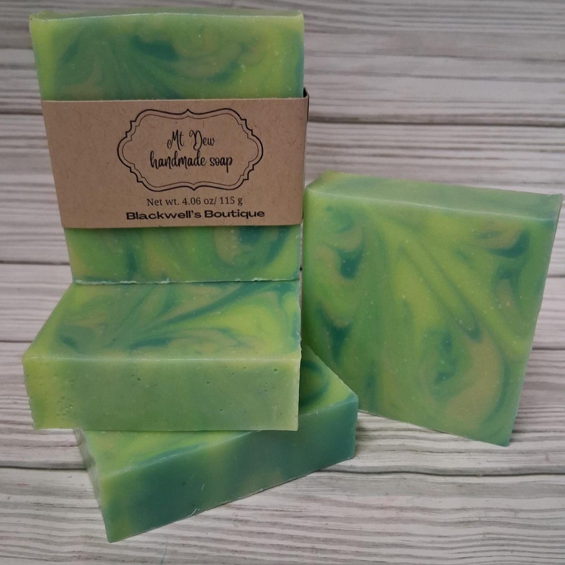 Mt. Dew Scented Handmade Cold Process Soap Vegan Bath Soap Gift Idea ...