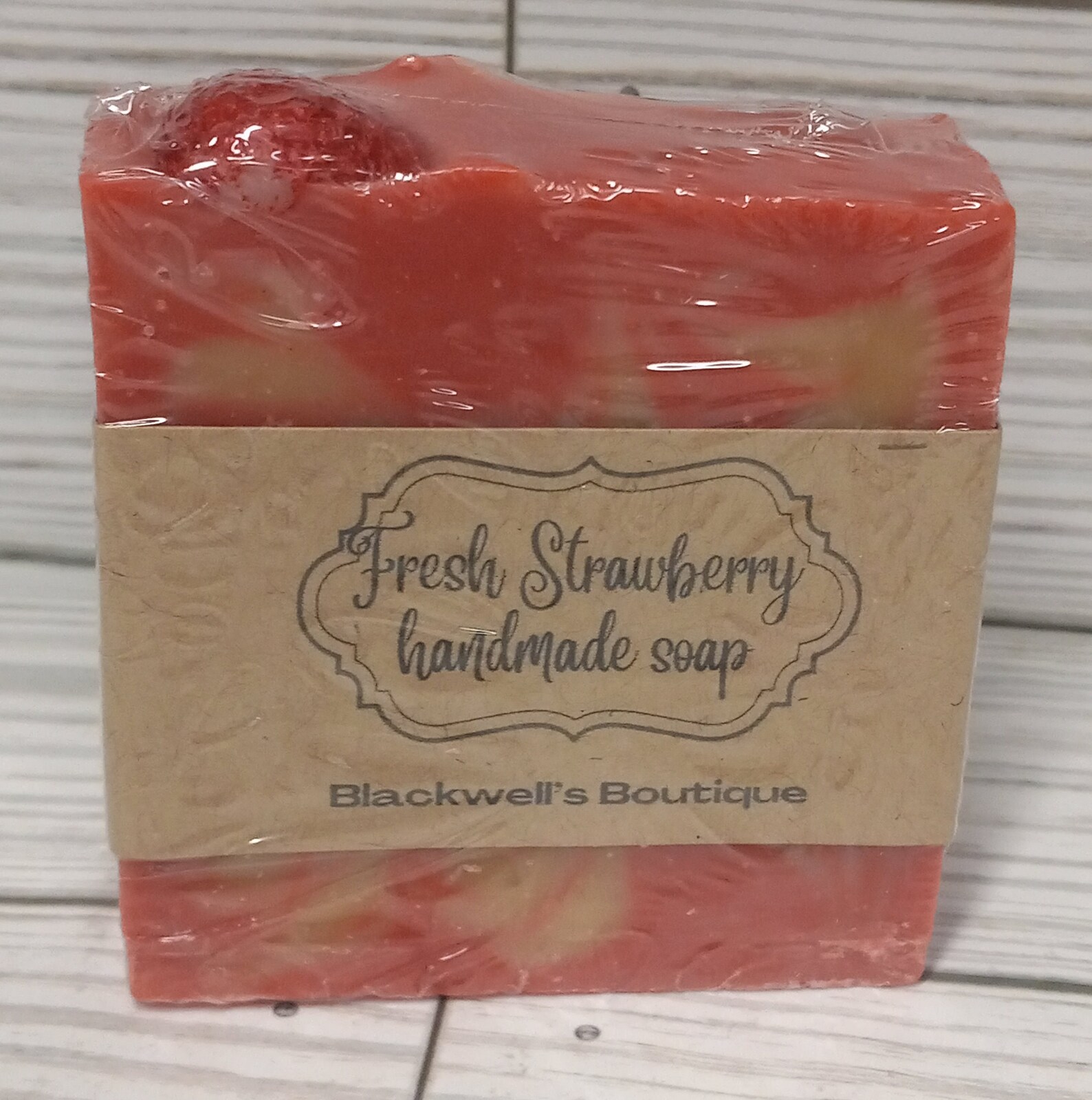 Fresh Strawberry, Handmade Cold Process Soap, Vegan Soap, Palm-free ...