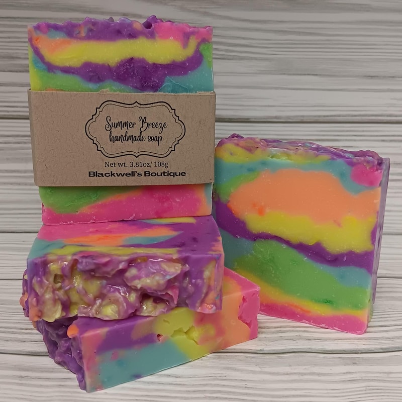 Multicolored Handmade Soap - Etsy