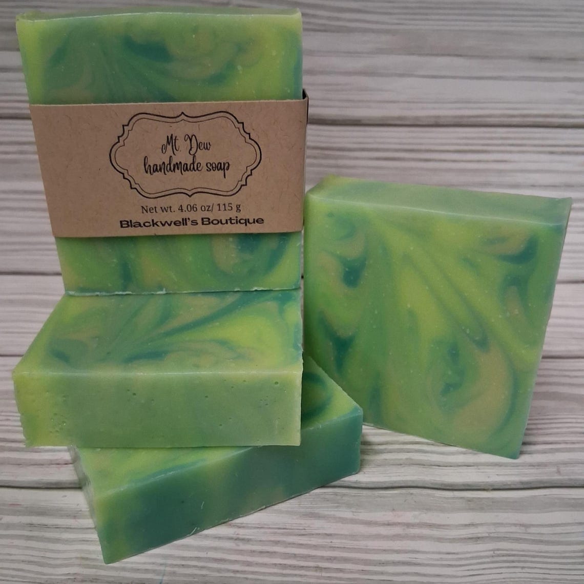 Mt. Dew Scented Handmade Cold Process Soap Vegan Bath Soap Gift Idea ...