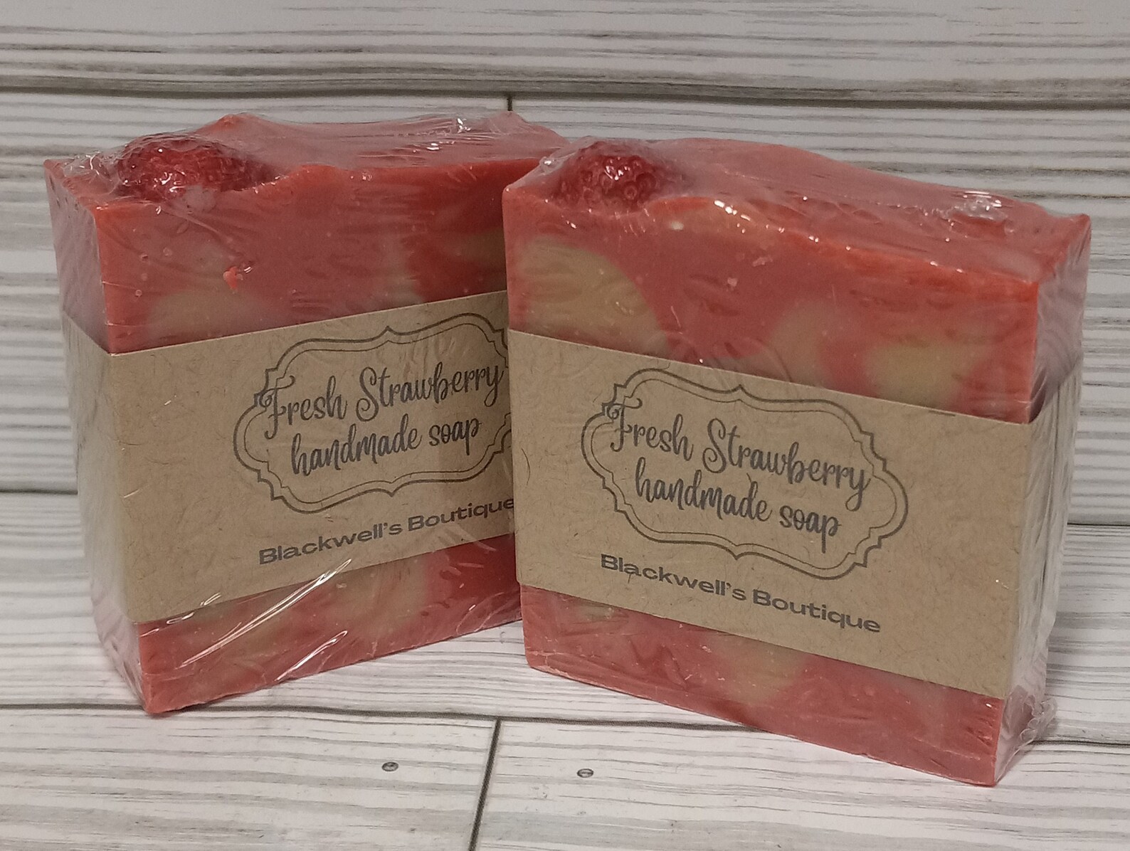Fresh Strawberry, Handmade Cold Process Soap, Vegan Soap, Palm-free ...
