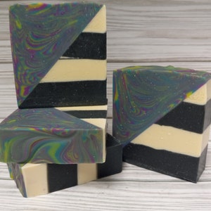 Black Tie & Fried Cold Process Soap, Black Linen Amber and Nag Champa ...