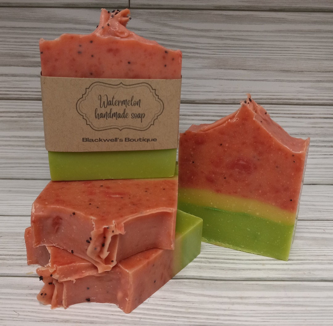 Watermelon Kiwi, Handmade Cold Process Soap, Vegan Soap, Palm-free Soap ...