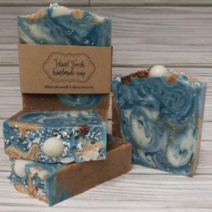 Island Fresh Handmade Cold Process Soap Beach Vegan Soap Palm-free Bath ...