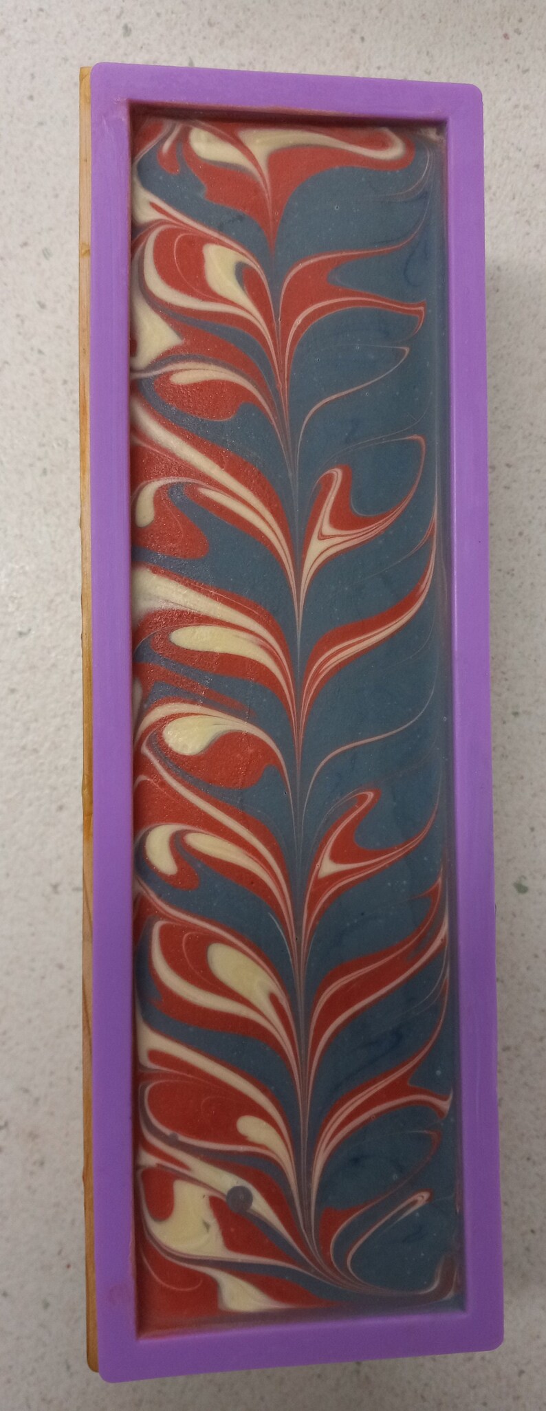 Red White & Blue Handmade Cold Process Soap, 4th of July, Vegan Soap ...