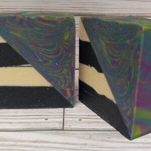 Black Tie & Fried Cold Process Soap, Black Linen Amber and Nag Champa ...