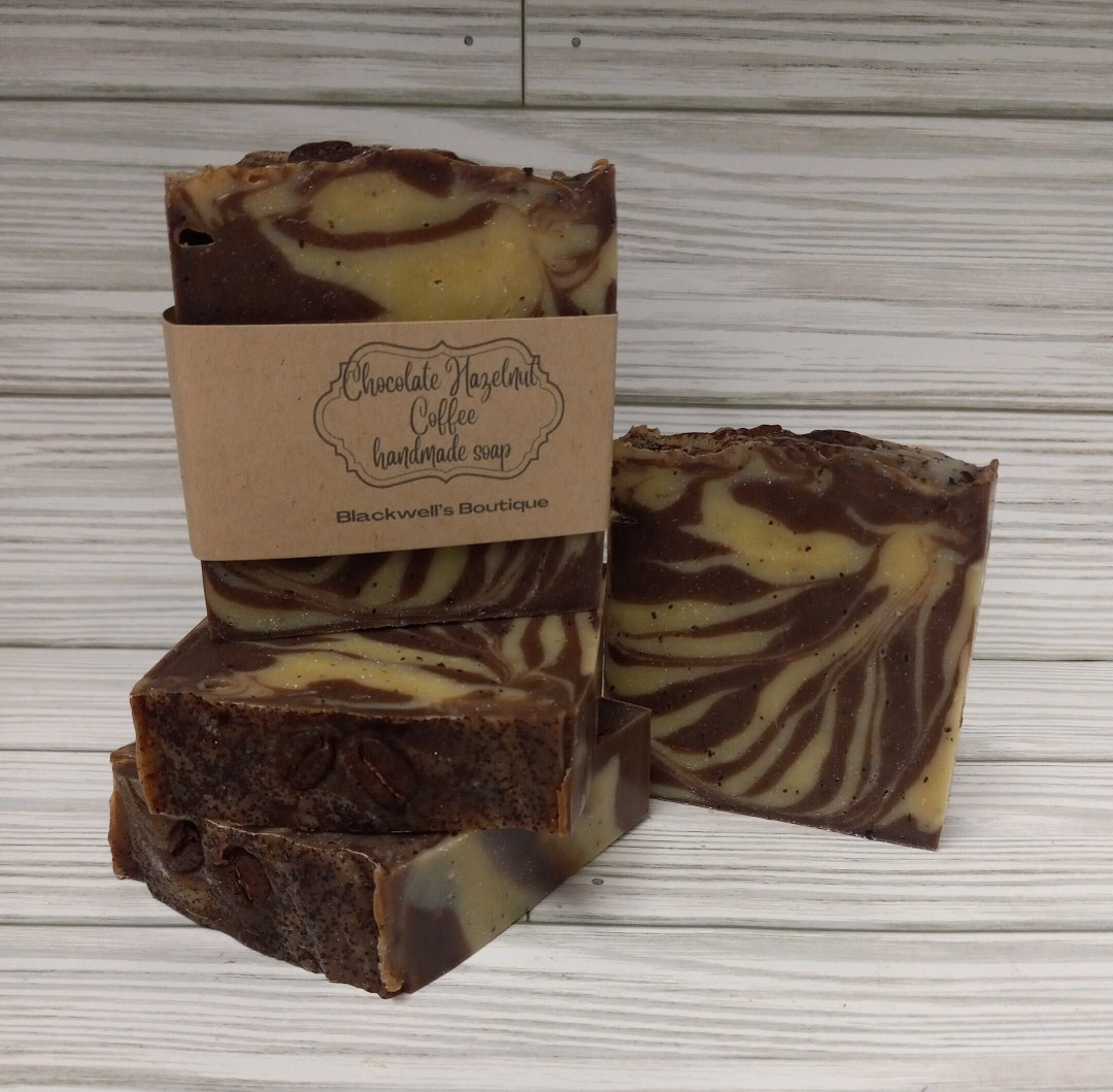 Chocolate Hazelnut Coffee Soap, Chocolate Soap, Handmade Cold Process ...