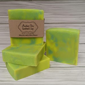 Mt. Dew Scented Handmade Cold Process Soap Vegan Bath Soap Gift Idea ...