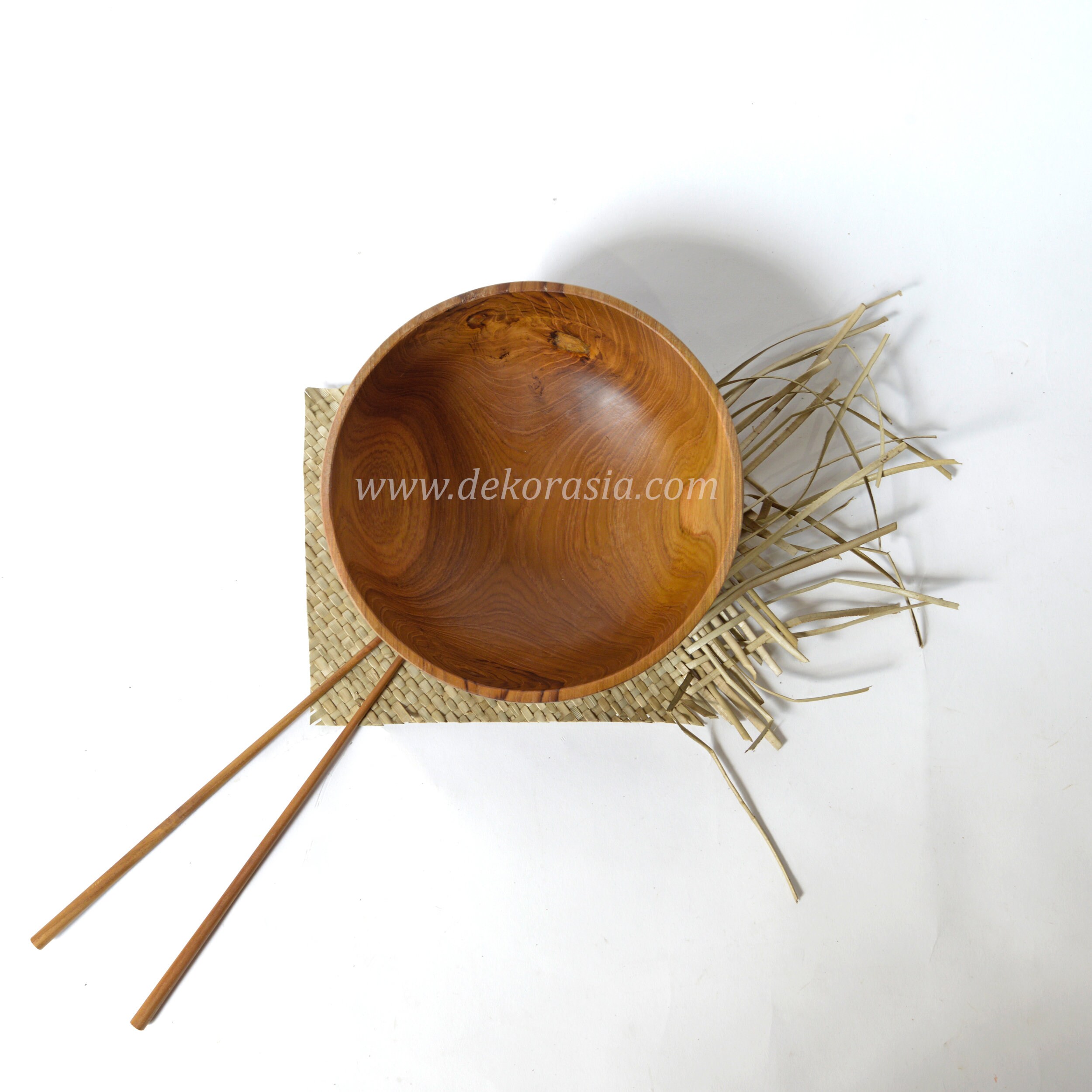Teak Wood Round Bowl Dish Serving Salad Diameter 7.8 Inches X - Etsy