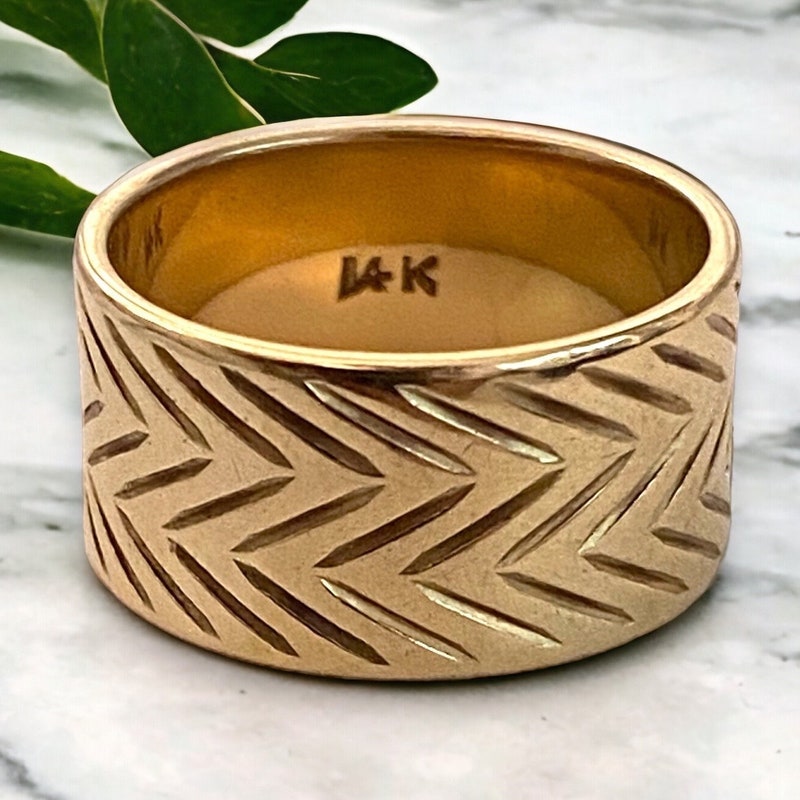 Cigar Band Rings - Etsy