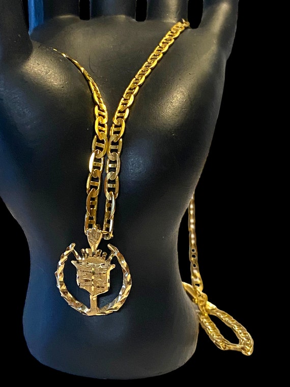 MENS Vintage CADILLAC Symbol Charm Pendant 10K Gold 6… - Gem